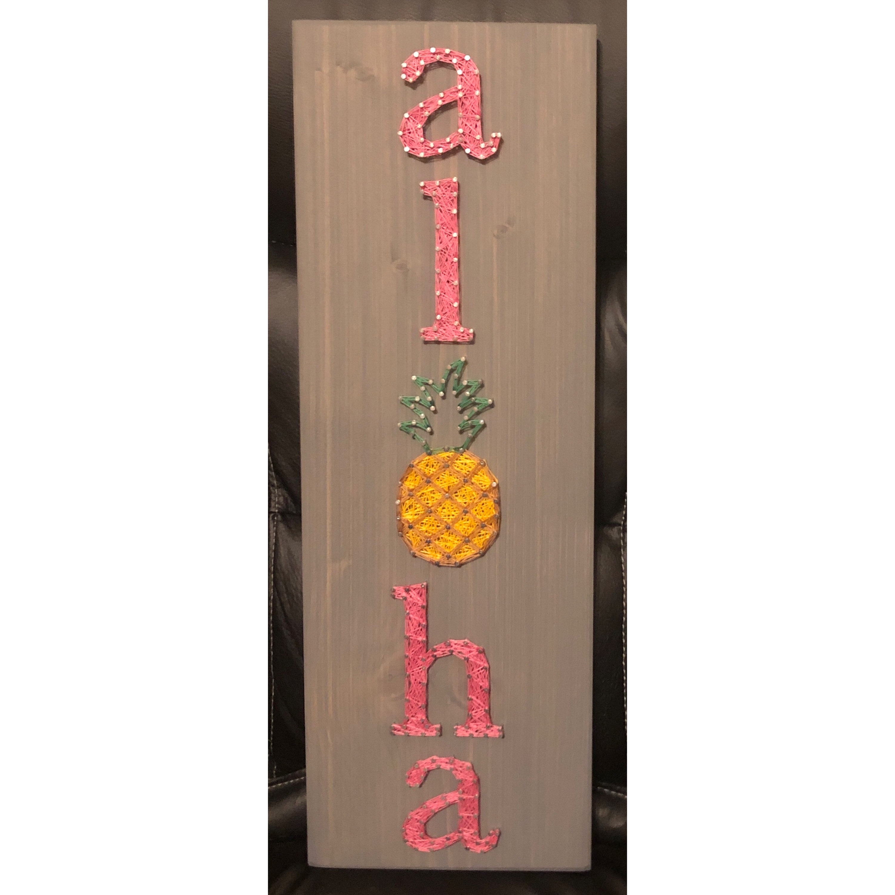 Made To Order Aloha Pineapple String Art Welcome Sign Hawaii | Etsy