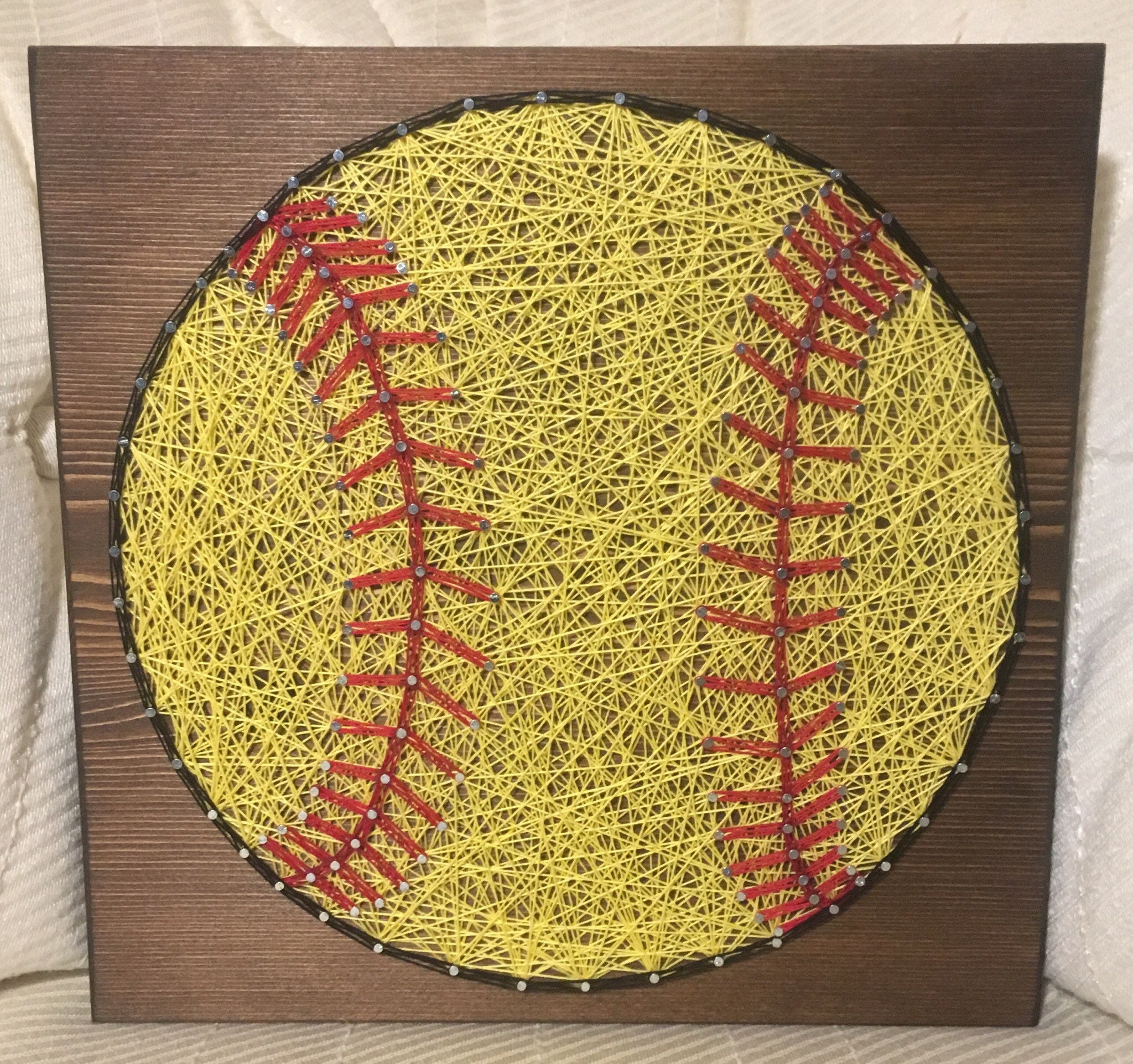 Made to Order Sports Softball String Art Sign Sports Art - Etsy