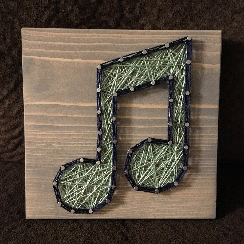 Made To Order Music Note String Art Musical Decor Gallery | Etsy