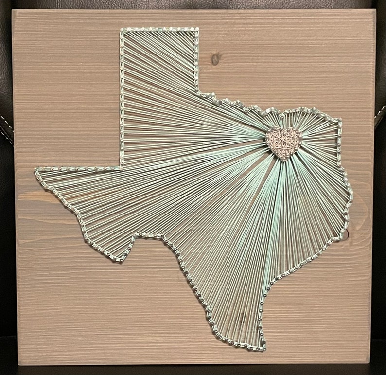Made to Order Texas String Art State Sign Wood Sign Wedding - Etsy