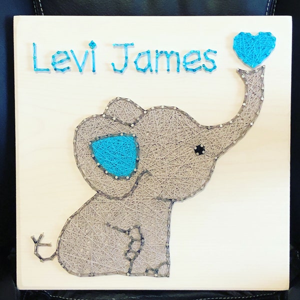 Elephant String Art - Etsy