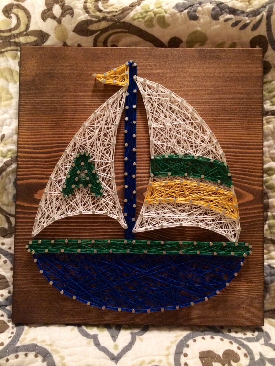 Made to Order Sailboat String Art Nautical Strings Boat - Etsy