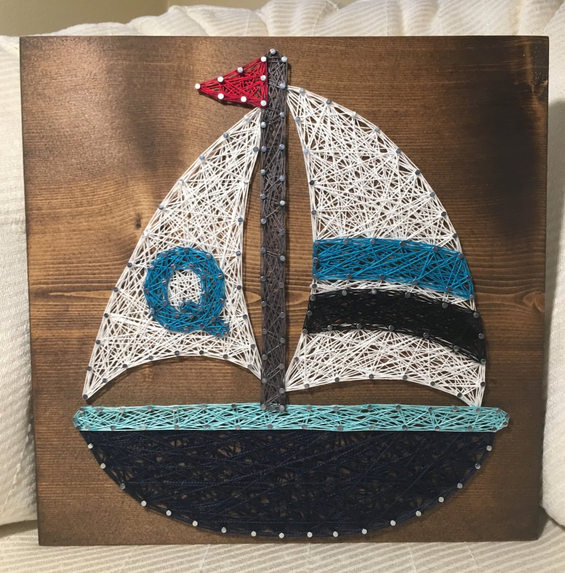 Made to Order Sailboat String Art Nautical Strings Boat | Etsy