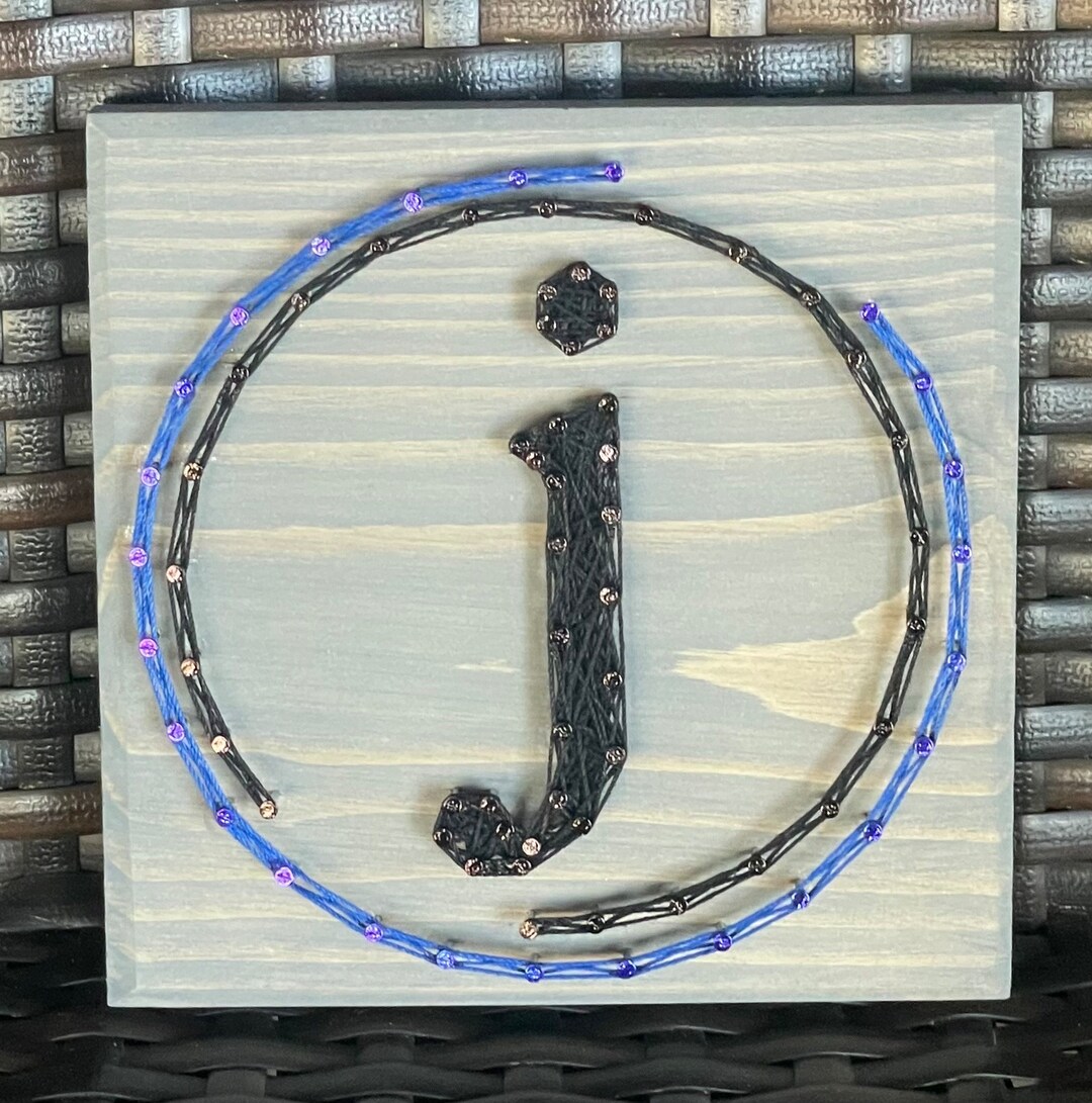 Mini Letter Initial String Art Sign, Unique Teacher Gift, Gallery Wall Decor, Tiered Tray ...