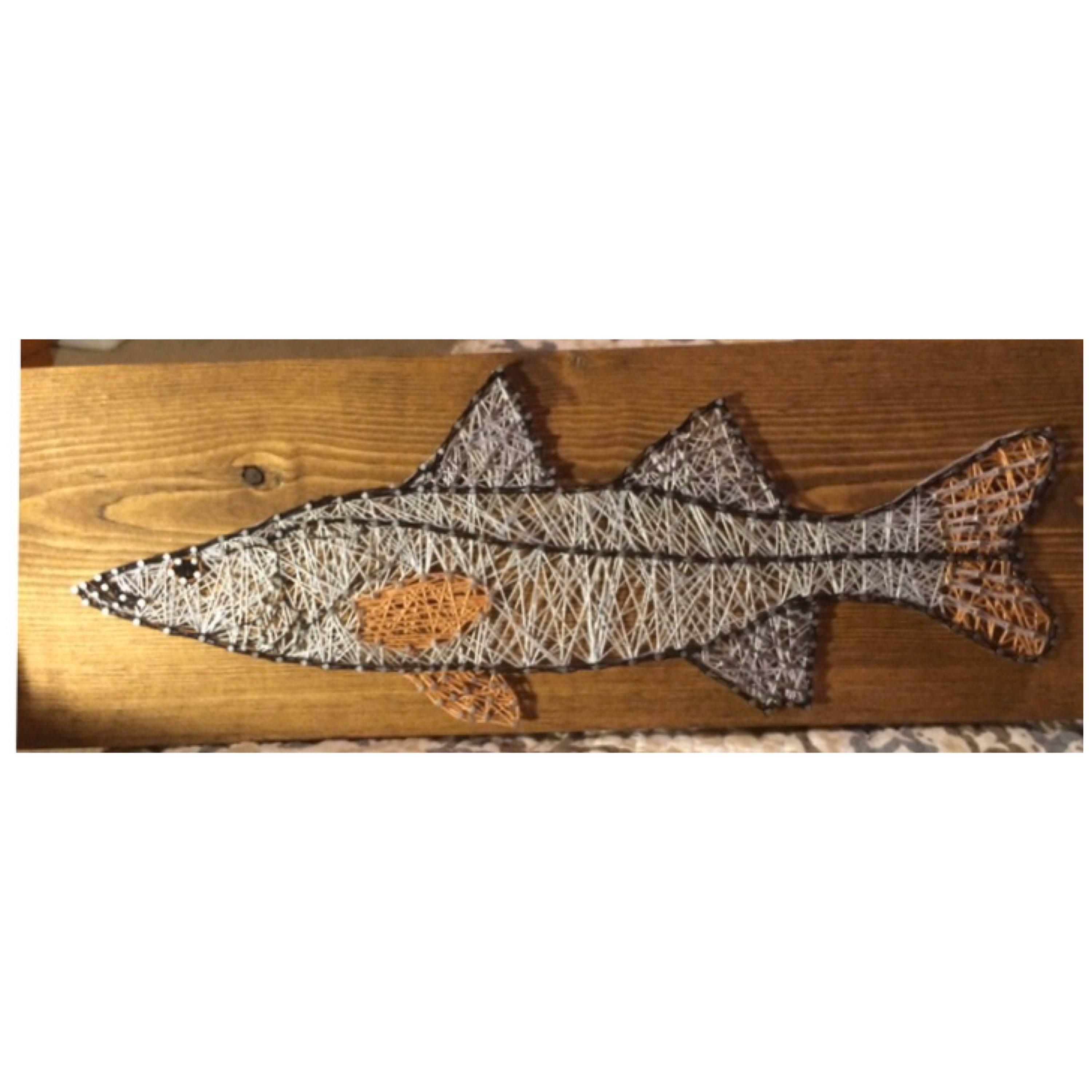 Snook Fish String Art, Ocean Wall Decor, Wood Art, Nautical, Fly ...