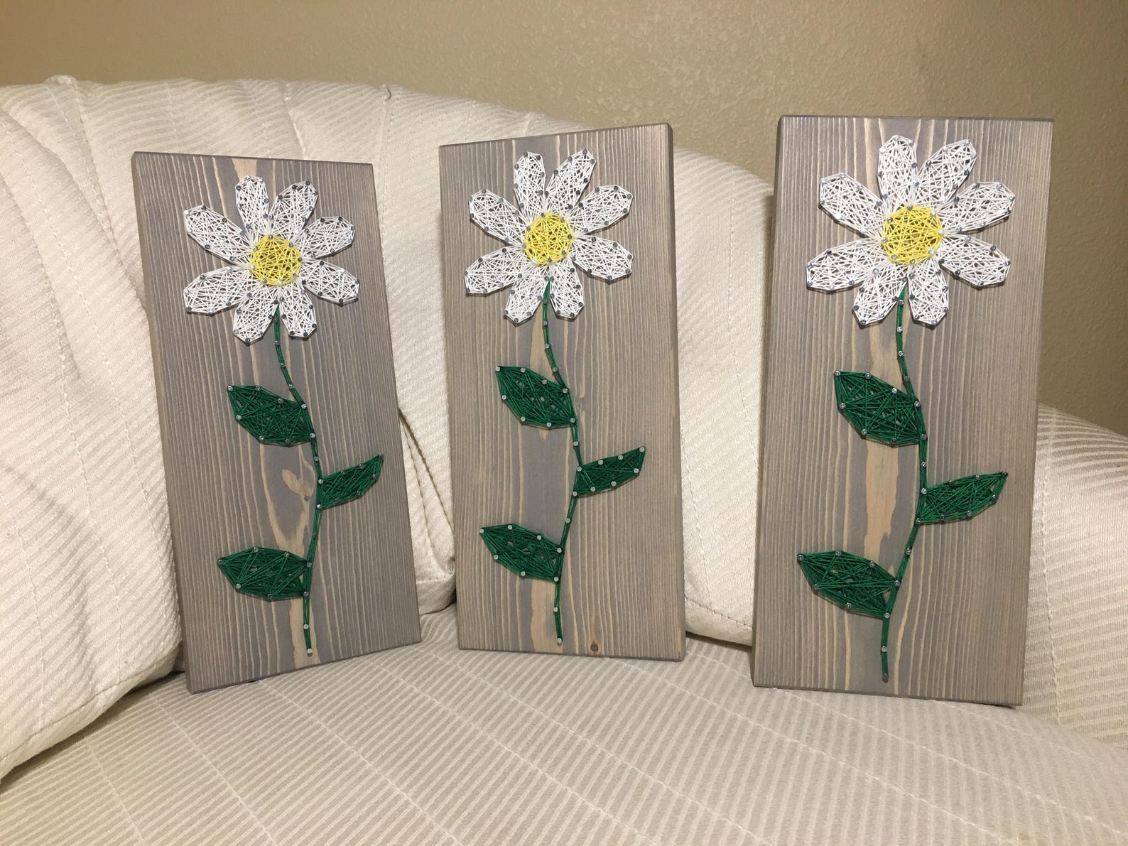 MADE TO ORDER Daisy Flower String Art Plants and Flowers | Etsy