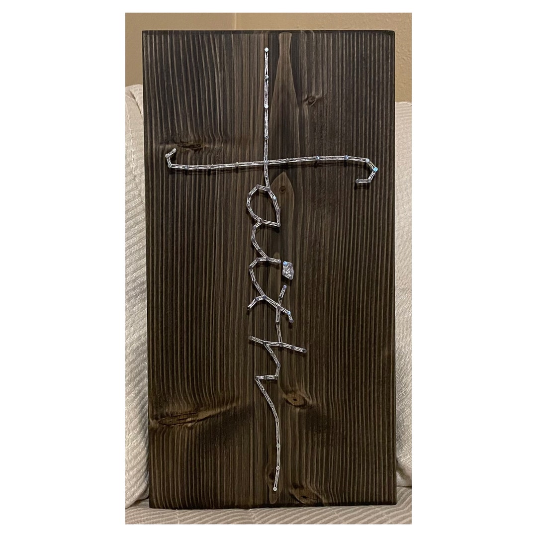 MADE TO ORDER Cross Faith String Art, Religious, Christian Decor ...