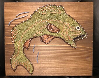Bass Fish String Art - Etsy