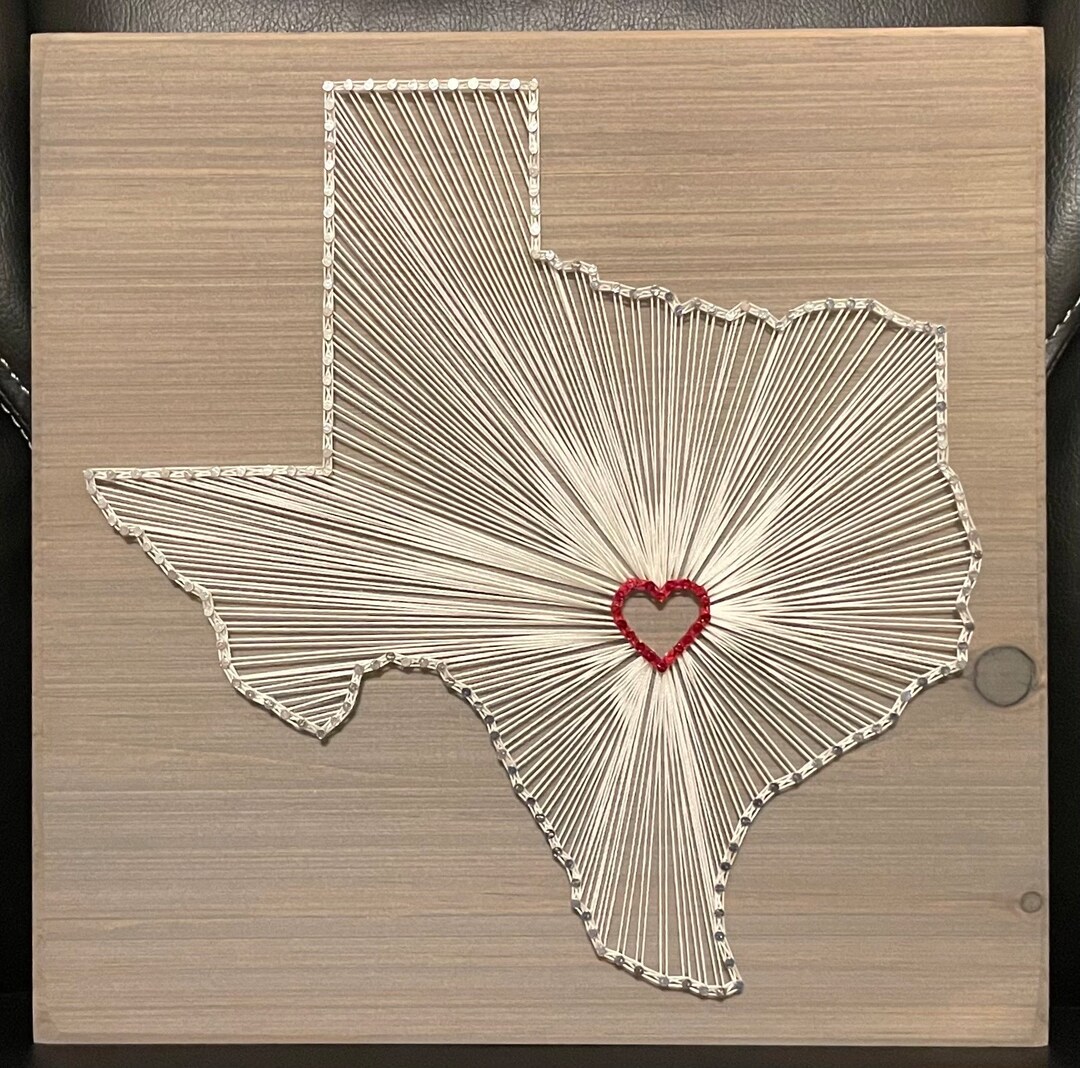 Made to Order Texas String Art State Sign, Wood Sign, Wedding Gift ...