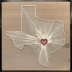 Made to Order Texas String Art State Sign, Wood Sign, Wedding Gift ...