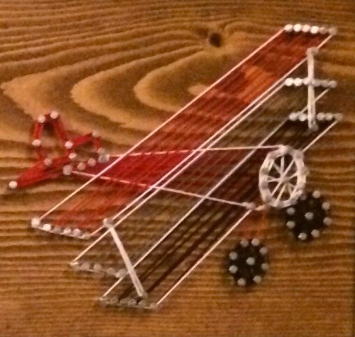 MADE TO ORDER Vintage Airplane String Art Sign Flight Plane | Etsy