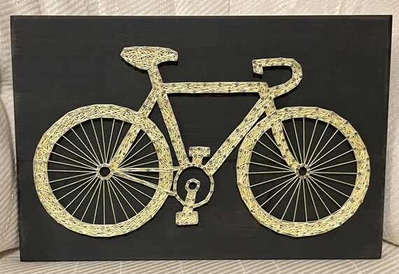 MADE TO ORDER Bicycle String Art Sign Bike Art - Etsy