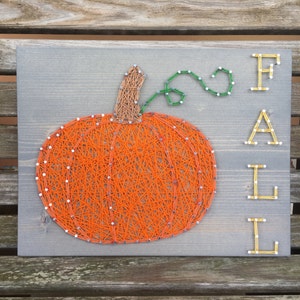 Fall Pumpkin String Art, Autumn Wall Decor, Holiday Decorations, Jack-o ...