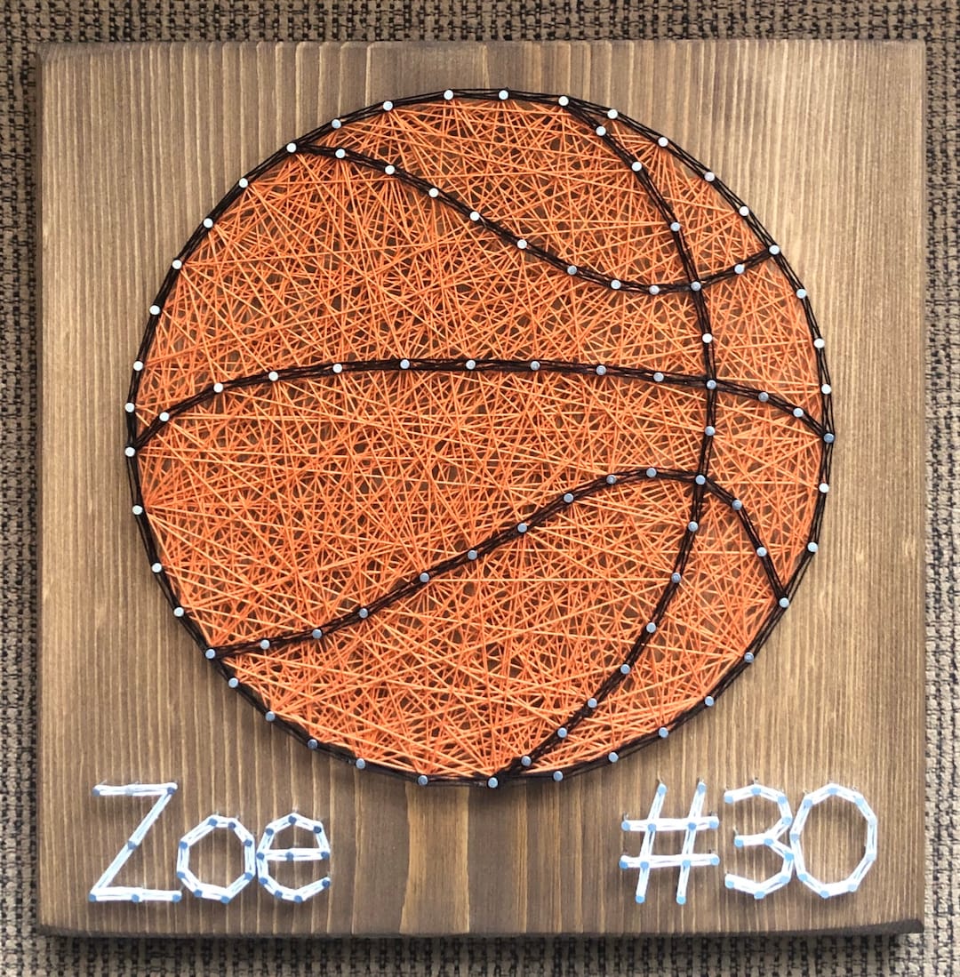 Basketball String Art Sign, Sports Art, Kids Room, Boy Gift, Gift for ...