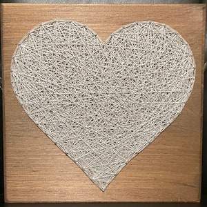 MADE TO ORDER Heart String Art Love and Romance Gallery Wall Wedding ...