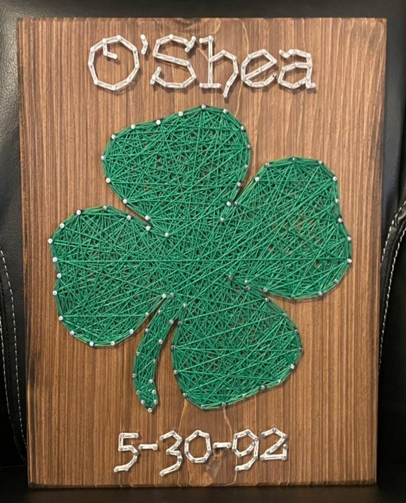 Made to Order Shamrock String Art Sign Saint Patrick's - Etsy