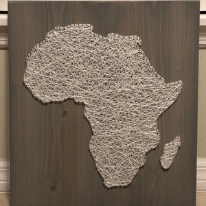 MADE TO ORDER Africa String Art Sign, Wood Sign, Wedding Gift, Home ...
