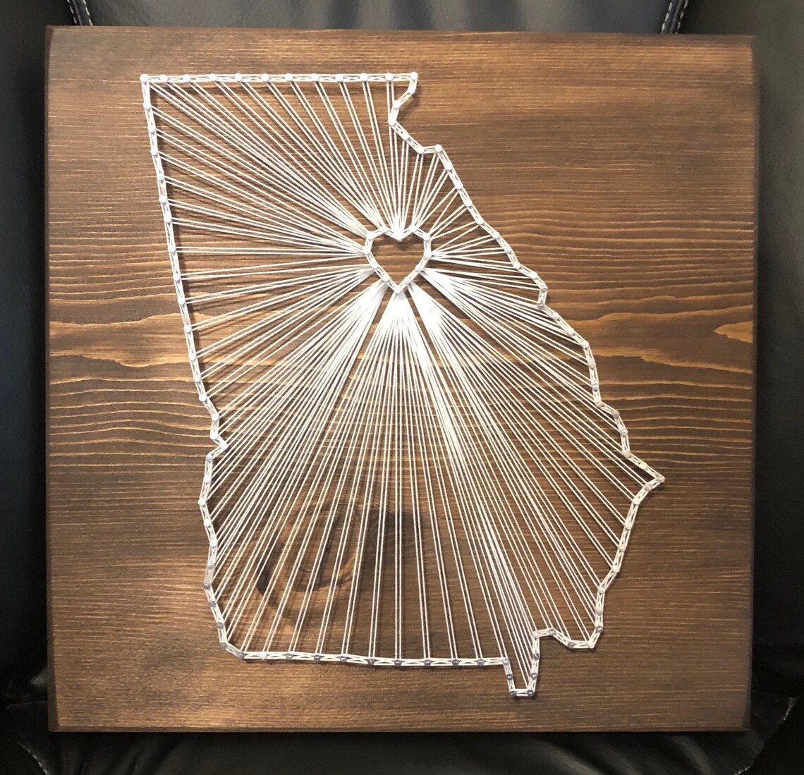 Georgia String Art State Sign, Wood Sign, Wedding Gift, Home, State ...