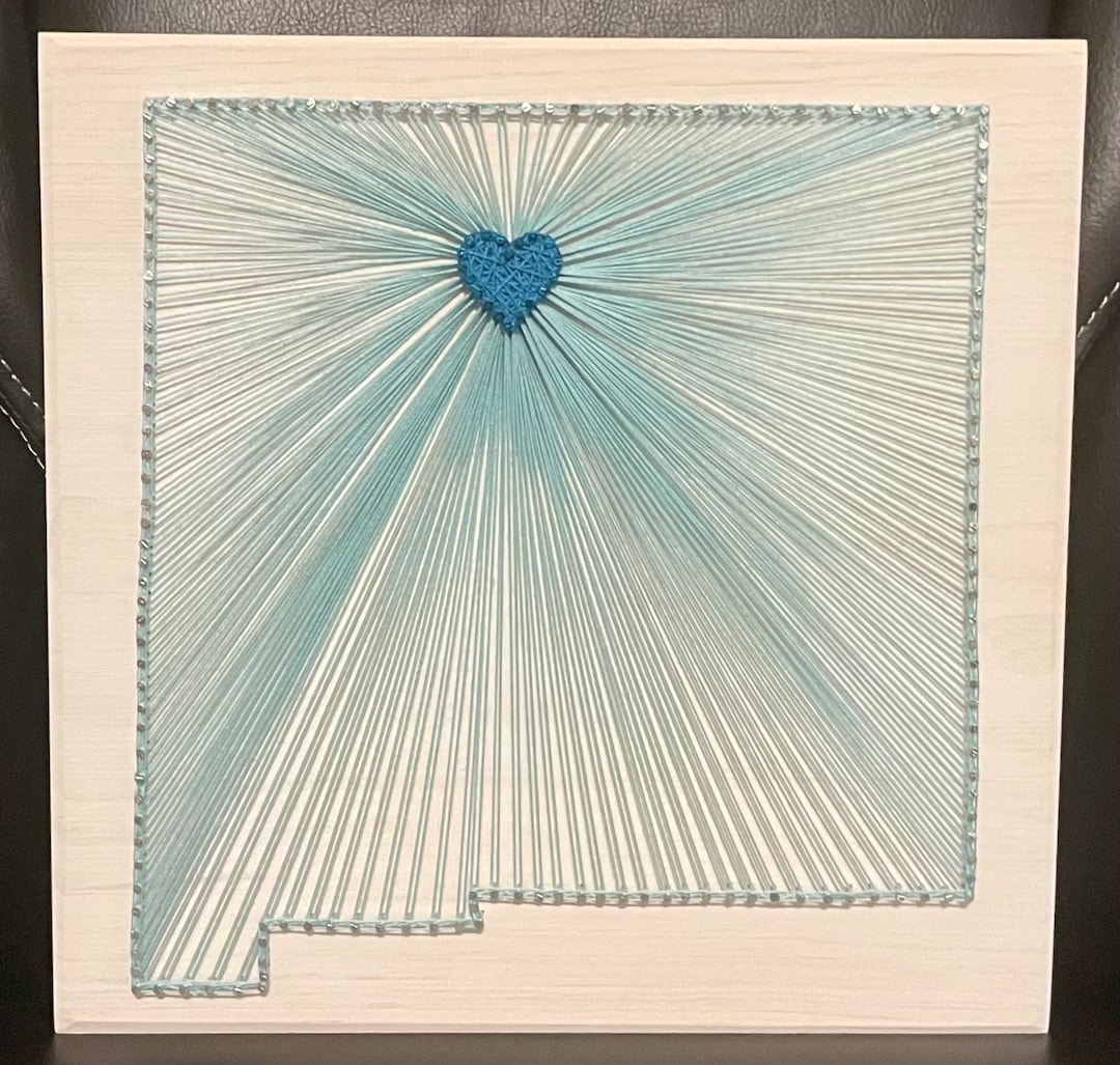 Made to Order New Mexico String Art State Sign, Wood Sign, Wedding Gift ...