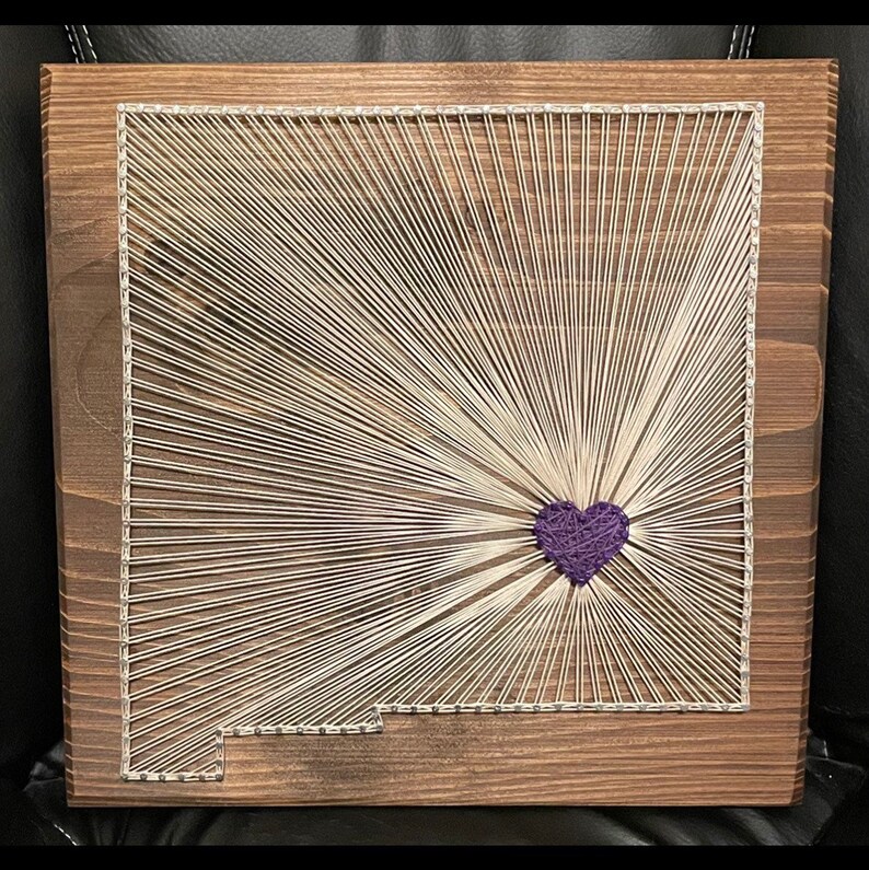 Made to Order New Mexico String Art State Sign Wood Sign - Etsy