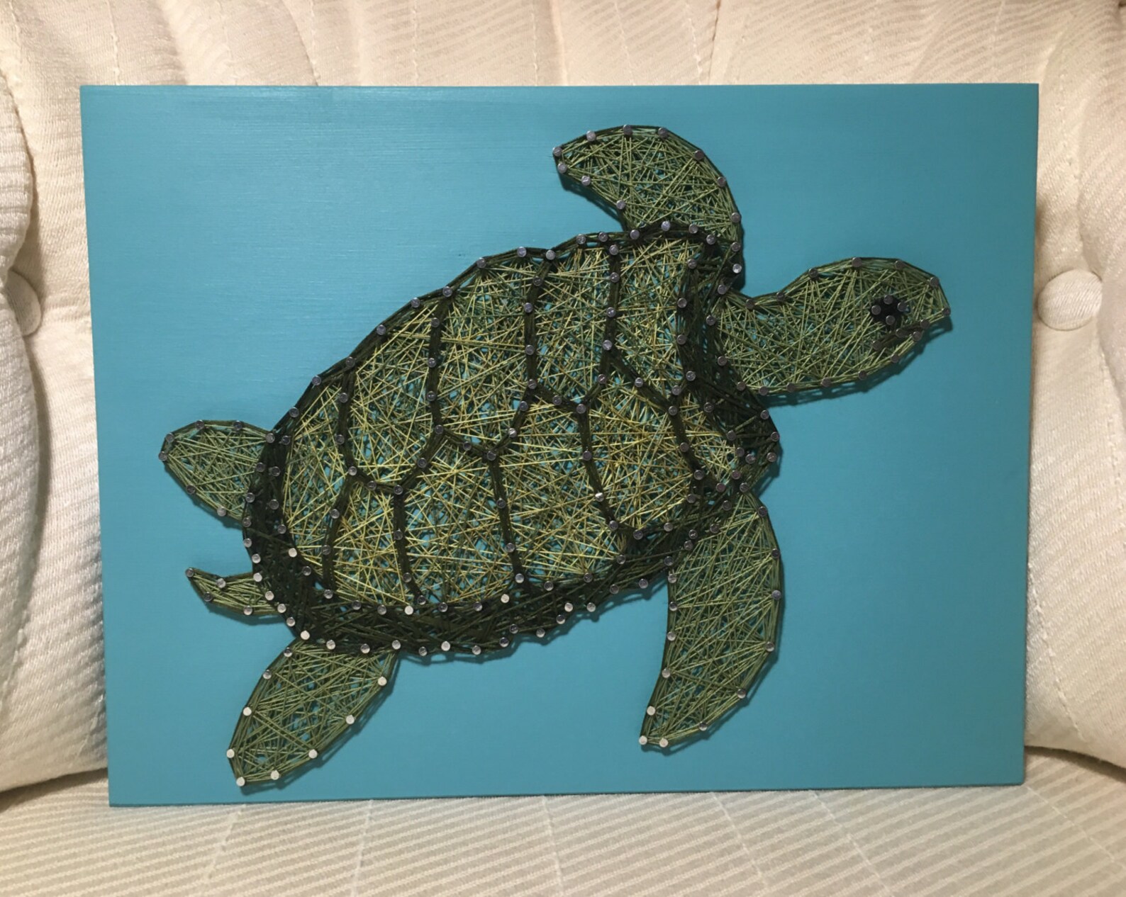 MADE TO ORDER Sea Turtle String Art Ocean Life Handmade - Etsy