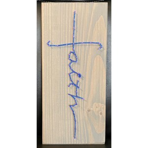 MADE TO ORDER Cross Faith String Art, Religious, Christian Decor ...