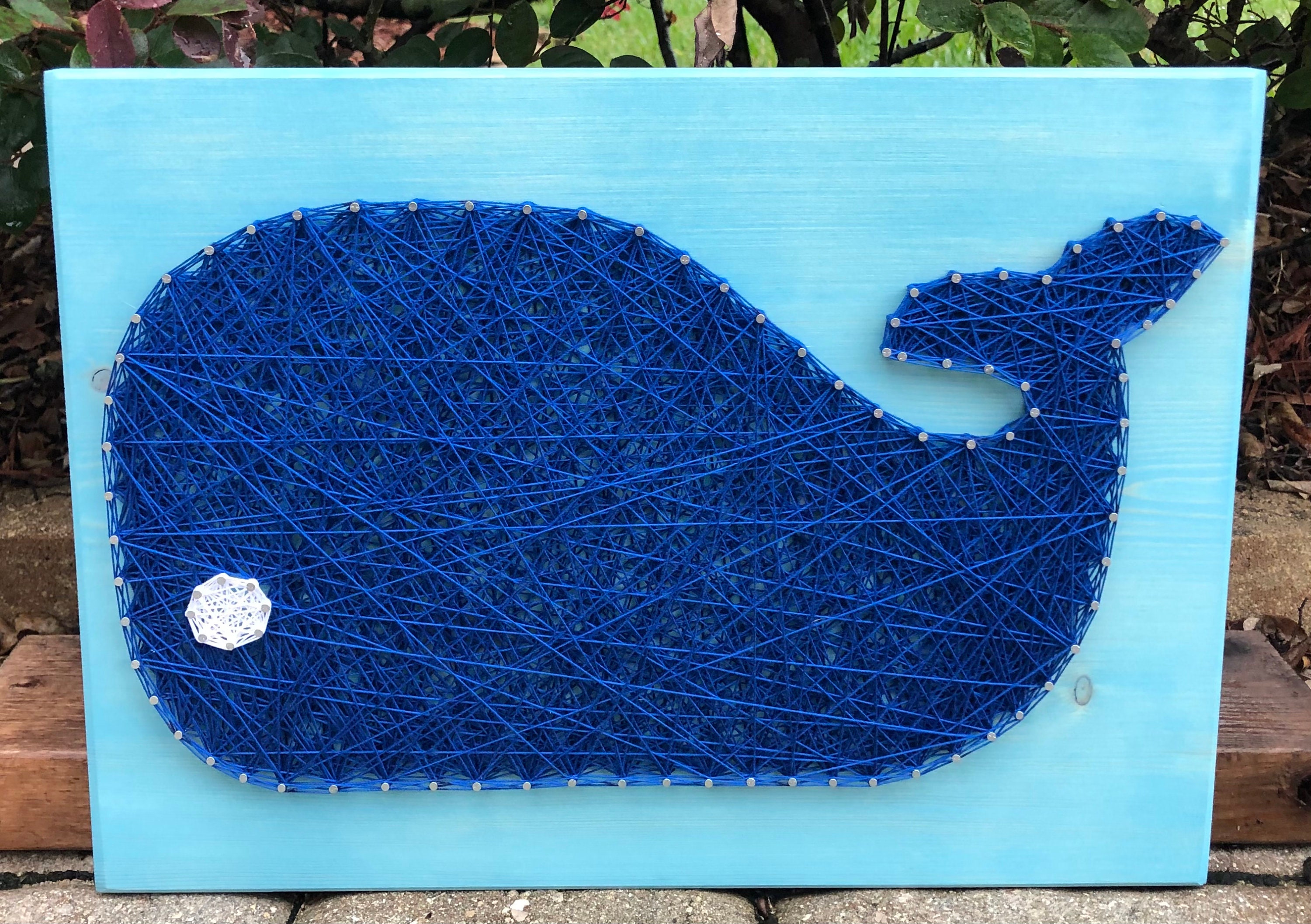 Made to Order Whale String Art Ocean Animals Nautical - Etsy Norway