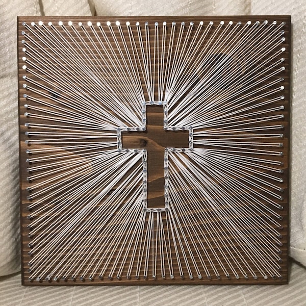 Cross String Art - Etsy
