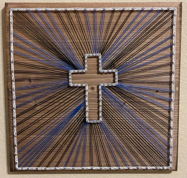 MADE TO ORDER Cross Burst String Art Religious Decor - Etsy
