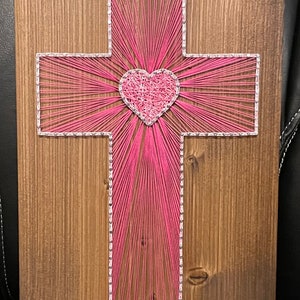 Made to Order SMALL Cross String Art, Religious, Christian Decor, Home ...