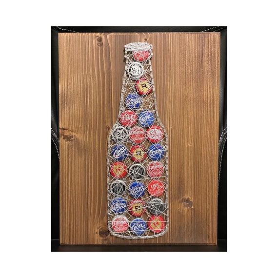 Ready to Ship Bottle Cap String Art Sign Beer Bottle Soda - Etsy