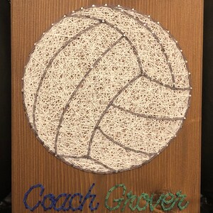 Volleyball Sports String Art, Coach Gift, Volleyball Player, Kids Room ...