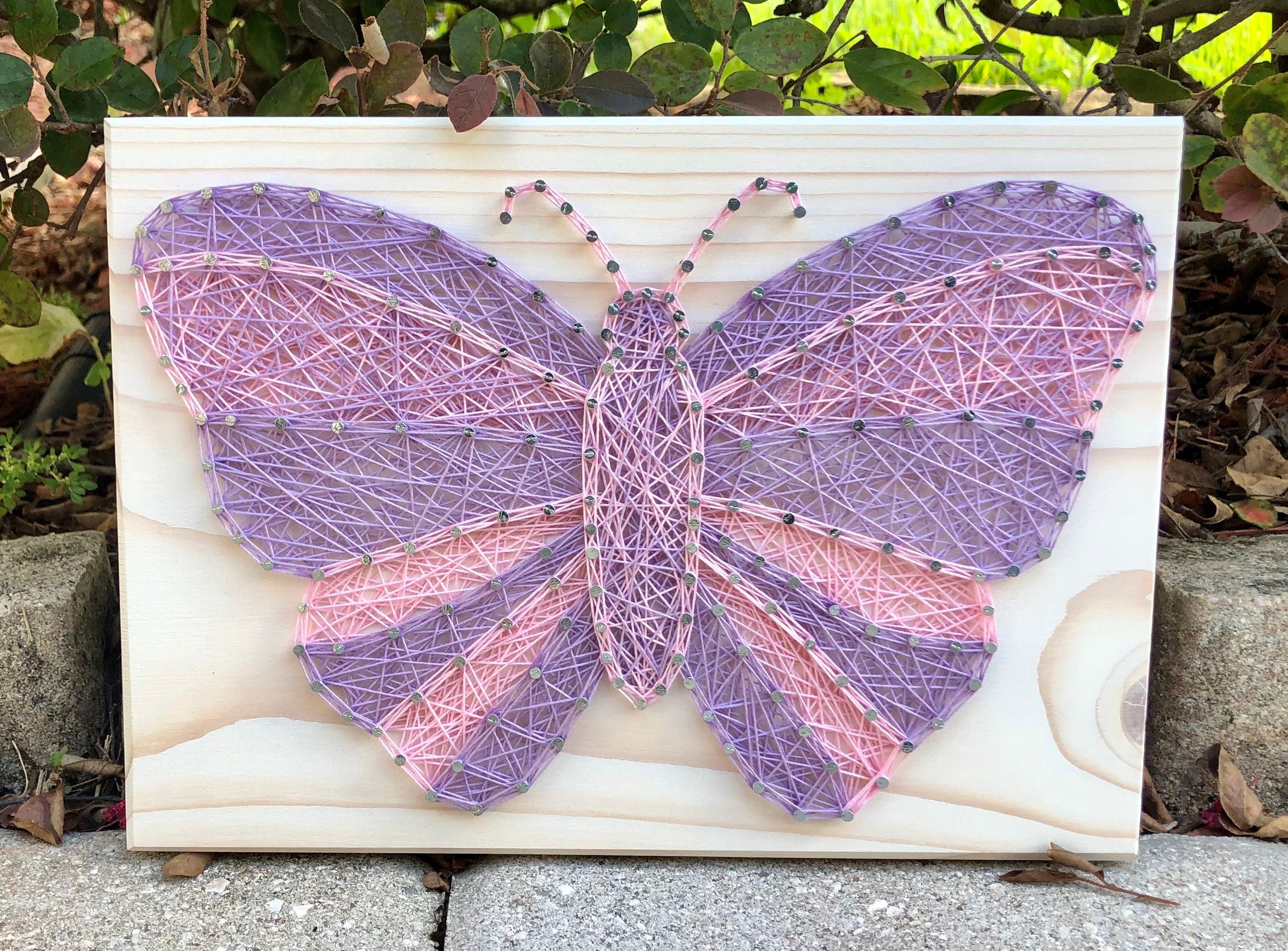 MADE TO ORDER Butterfly String Art Bug or Insect Nursery | Etsy