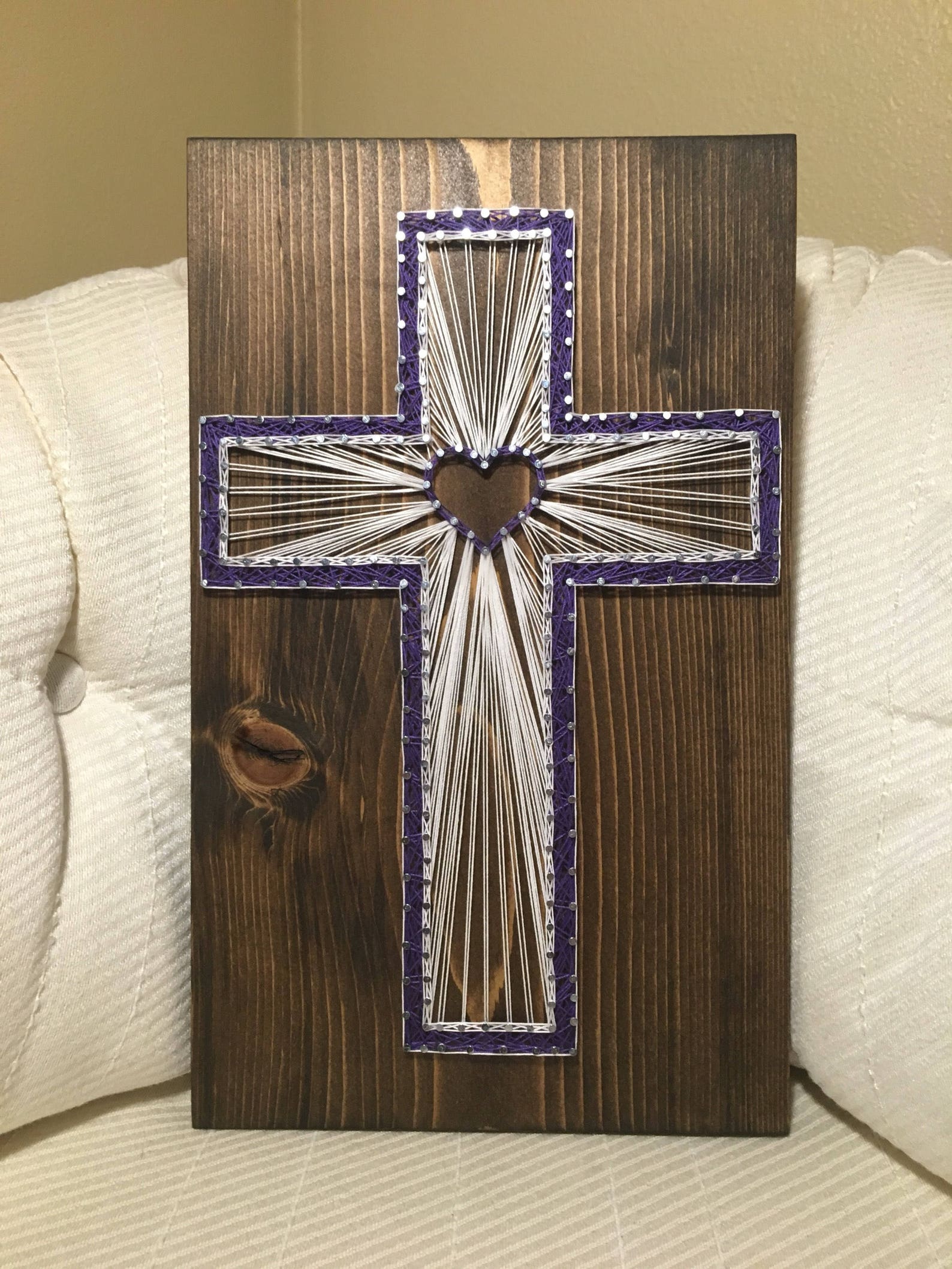 MADE TO ORDER Cross String Art Religious Christian Decor | Etsy