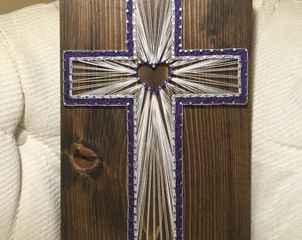 Made to Order SMALL Cross String Art Religious Christian | Etsy
