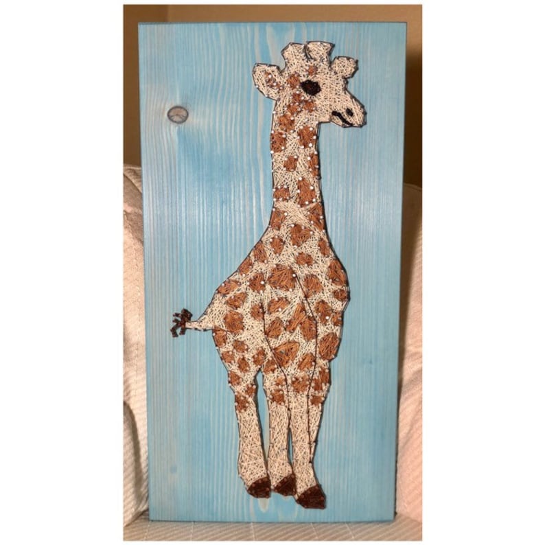 MADE TO ORDER Giraffe String Art Sign Nursery Decor Baby - Etsy