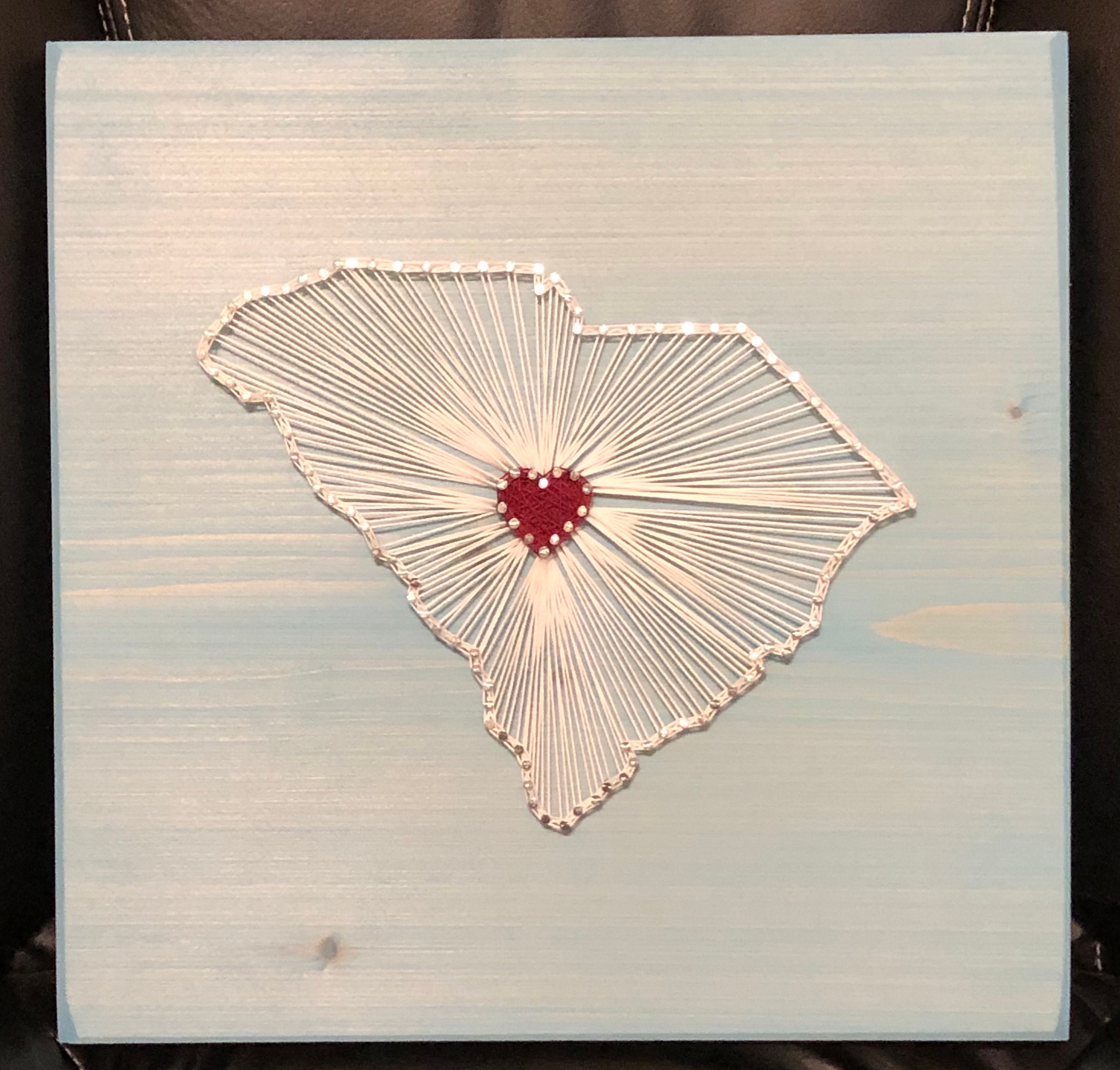 Made To Order South Carolina String Art State Sign Wedding | Etsy