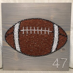 MADE TO ORDER Football String Art Sign, Sports Art, Wall Decor, Boy ...