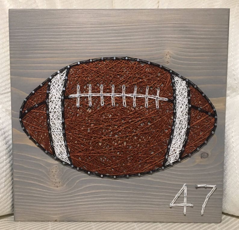 Football String Art Sign, Sports Art, Wall Decor, Boy Gift, Kids Room ...
