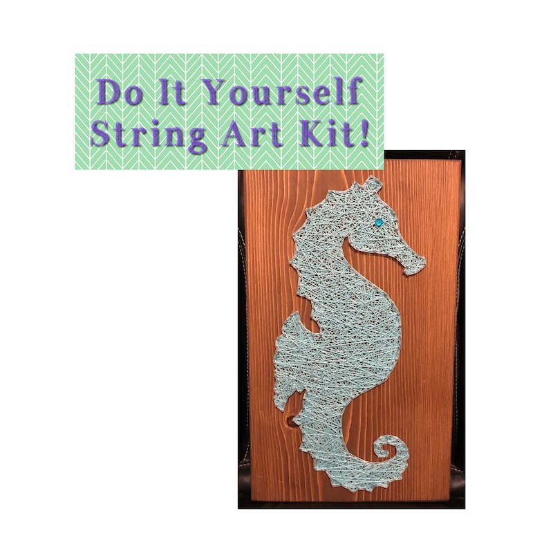 Seahorse String Art - Etsy