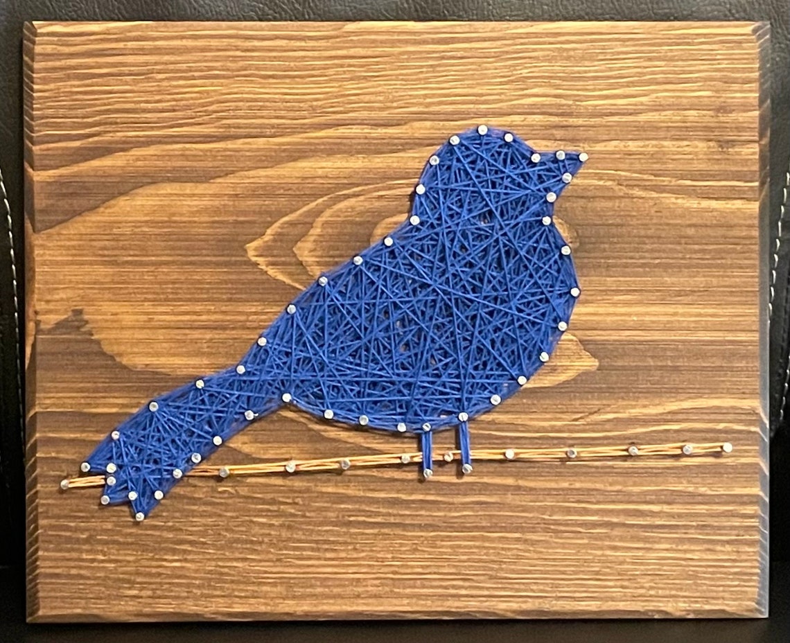Bird String Art, Baby Birdie Handmade Wall Art, Animal Art, Gallery ...