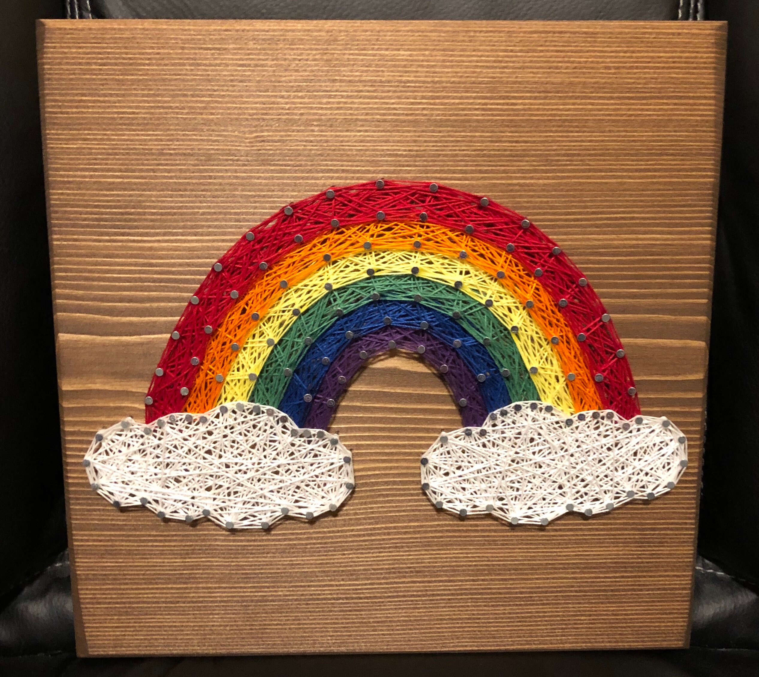 MADE TO ORDER Rainbow String Art Handmade Wall Decor Baby | Etsy