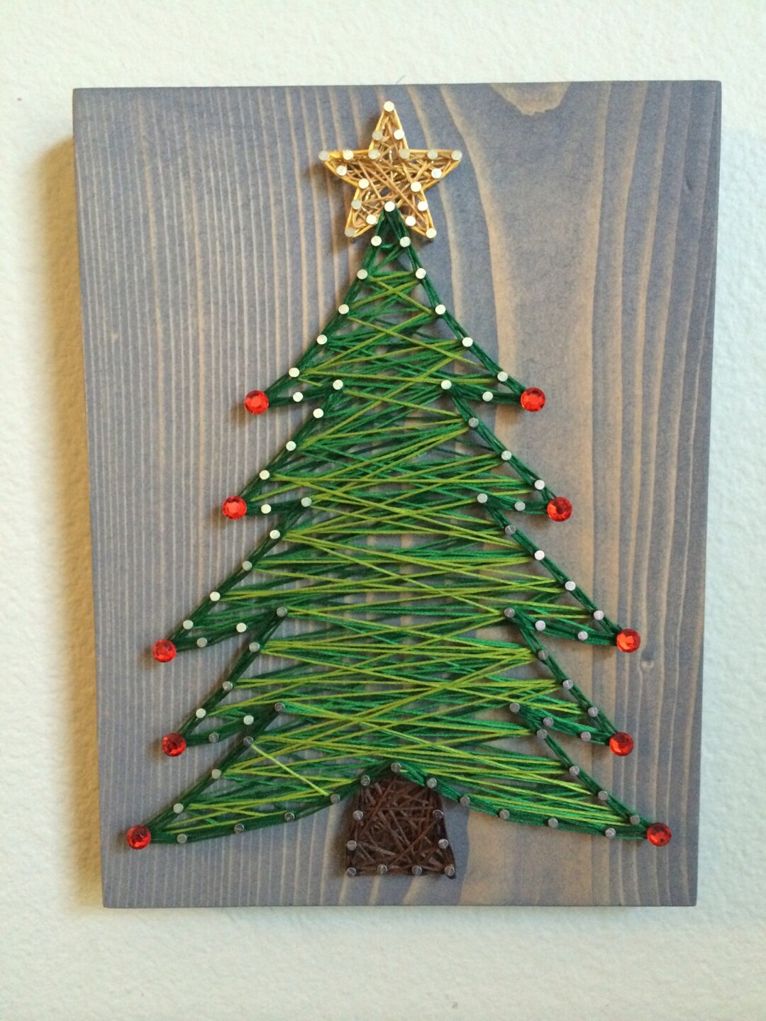 MADE TO ORDER Christmas Tree String Art, Winter Wall Decor, Holiday ...