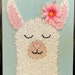 Made to Order Llama Spring String Art, Floral Animal Wall Decor, Alpaca ...