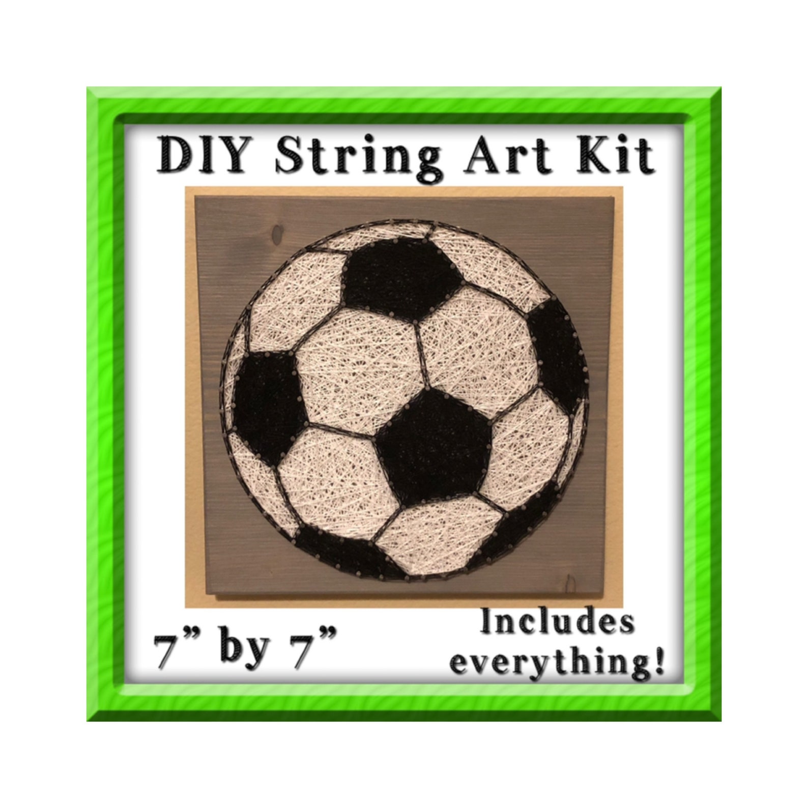 Any DIY KIT String Art Kit 7 by 7 Pre-hammered Simple - Etsy