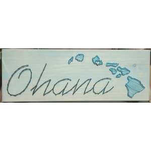 Ohana Hawaii String Art, Welcome Sign, Hello, Aloha, Hawaiian Decor ...