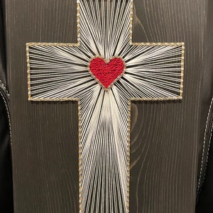 Made to Order SMALL Cross String Art, Religious, Christian Decor, Home ...