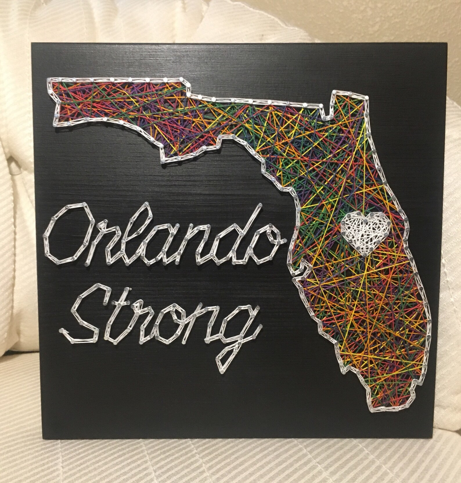 Made to Order Orlando Strong String Art Florida Sign State | Etsy