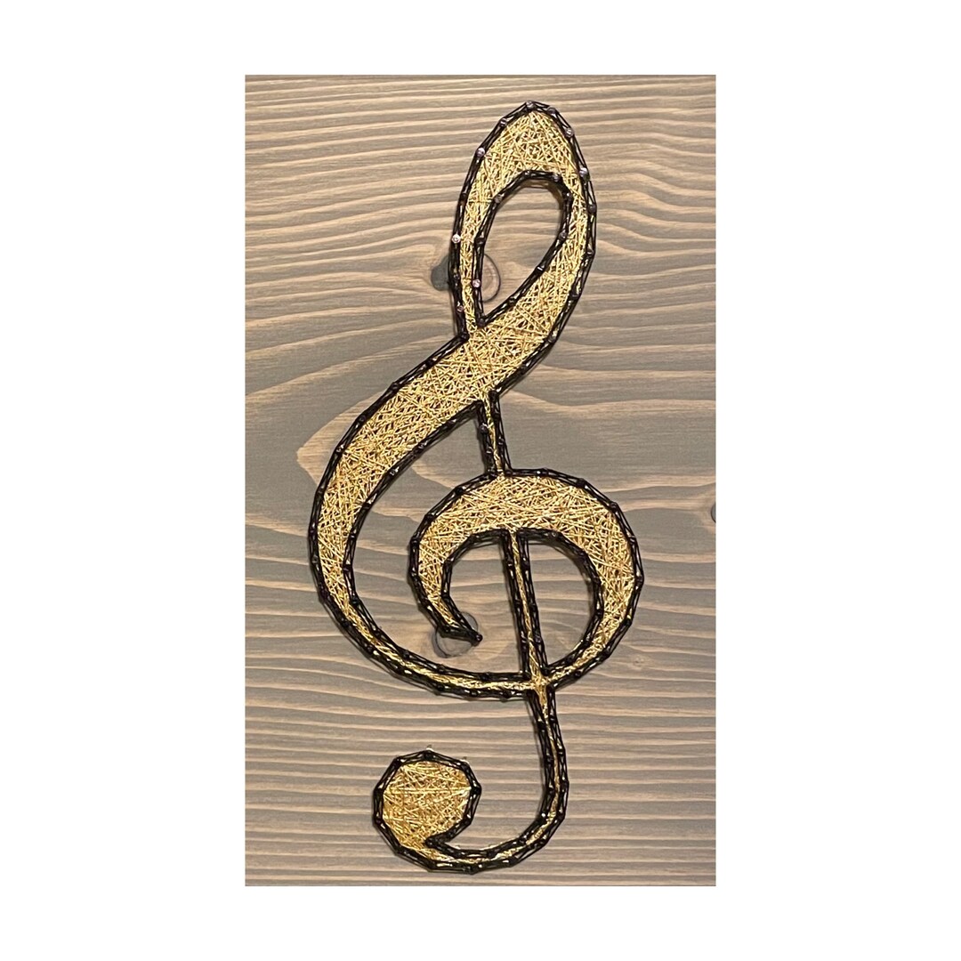 Made to Order Treble Clef Music String Art Musical Decor - Etsy
