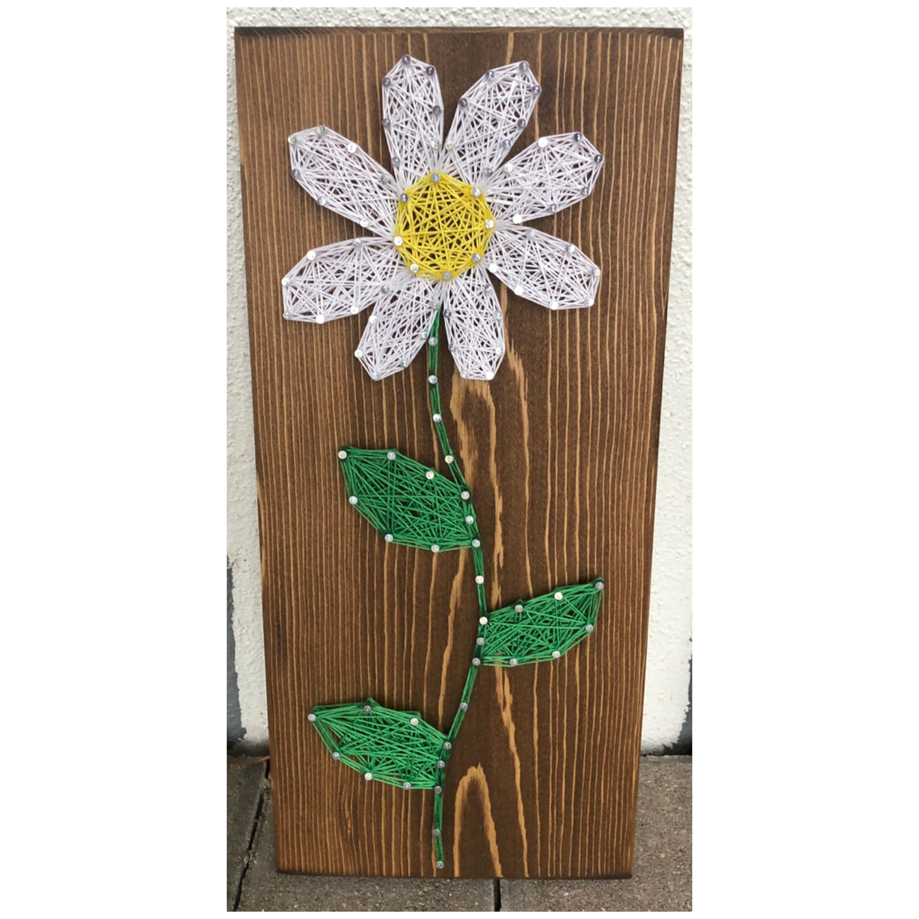 MADE TO ORDER Daisy Flower String Art Plants and Flowers | Etsy